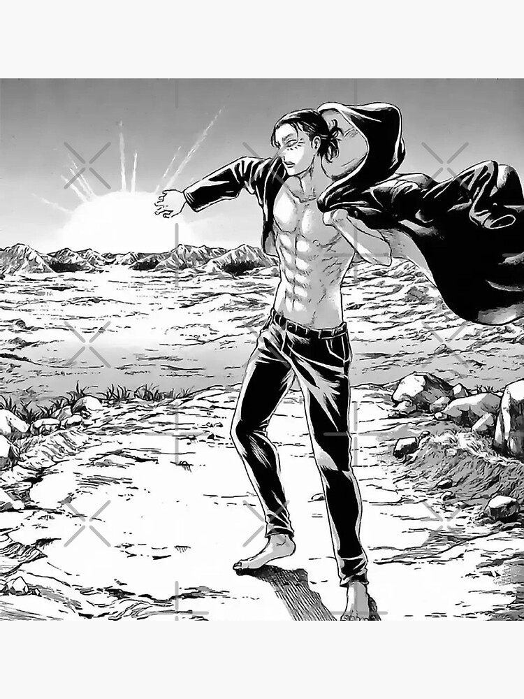 "Shirtless Eren Season 4" Sticker by tischmeyourways | Redbubble