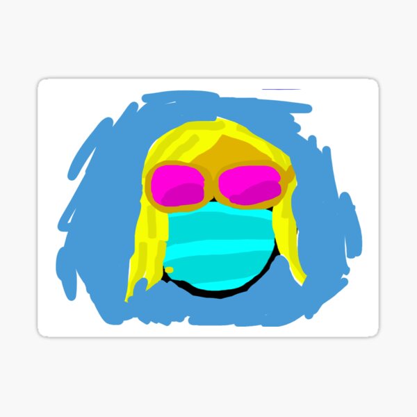 "Hidden Face" Sticker by FoxianDesigns | Redbubble