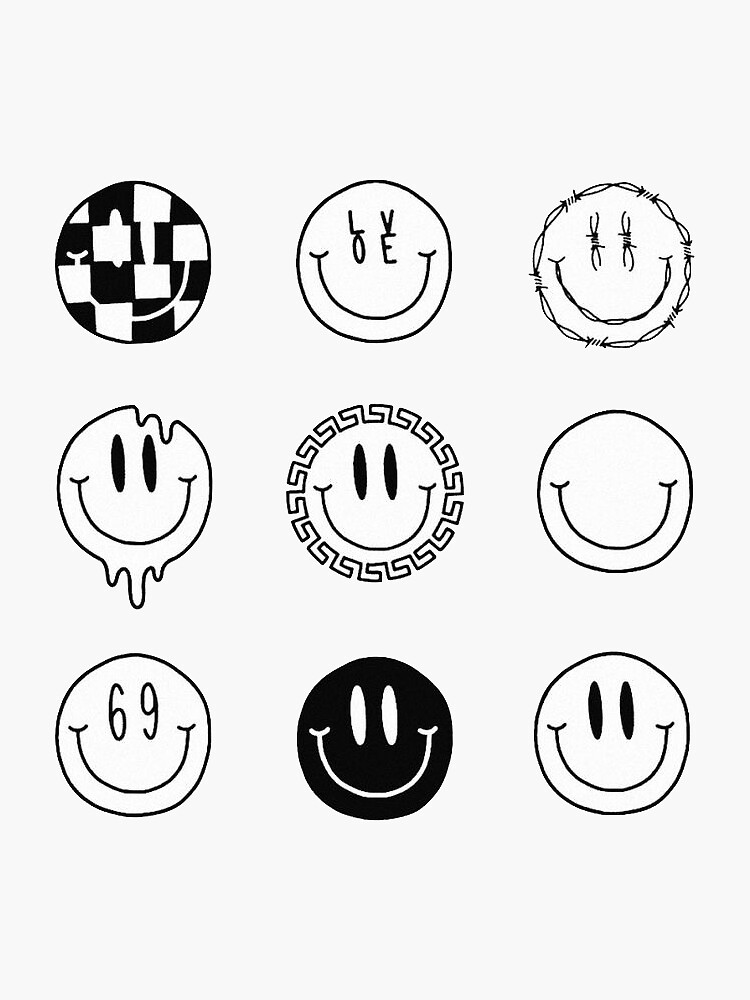 "Smiley Face Pack" Sticker for Sale by lcd93 | Redbubble