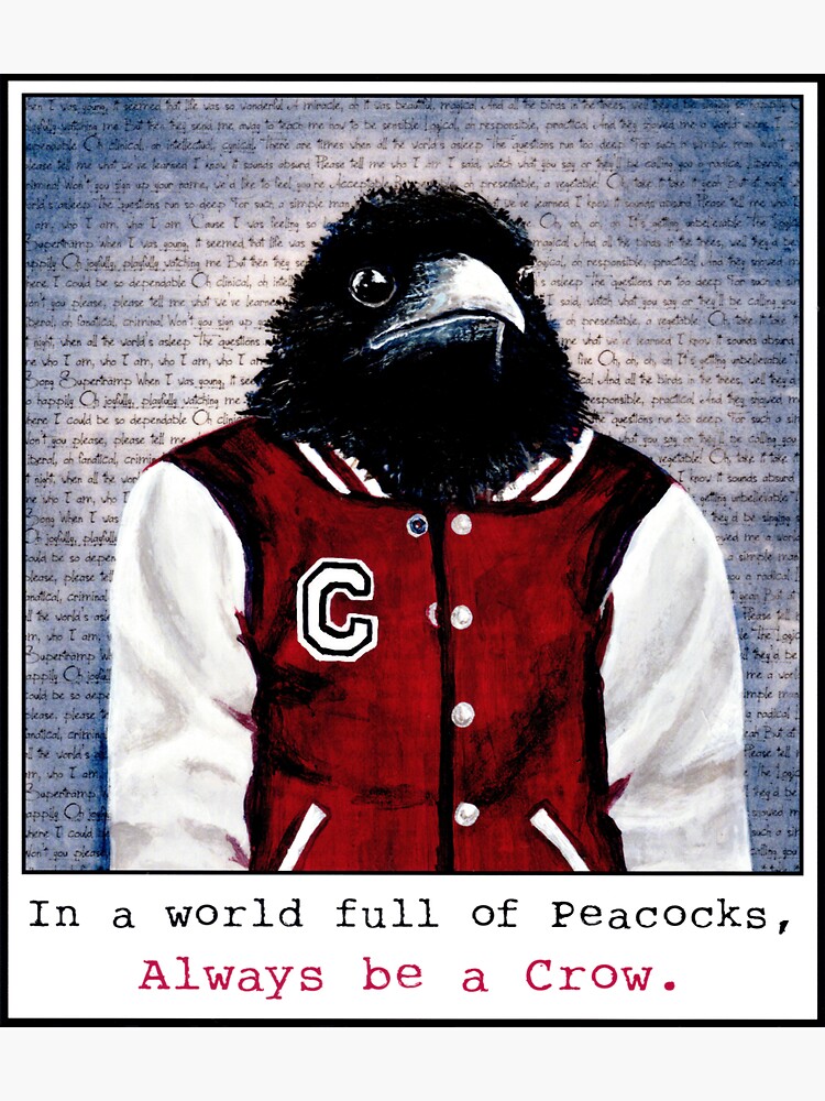 "Brock - Always be a Crow" Sticker for Sale by CJ-ARTS | Redbubble