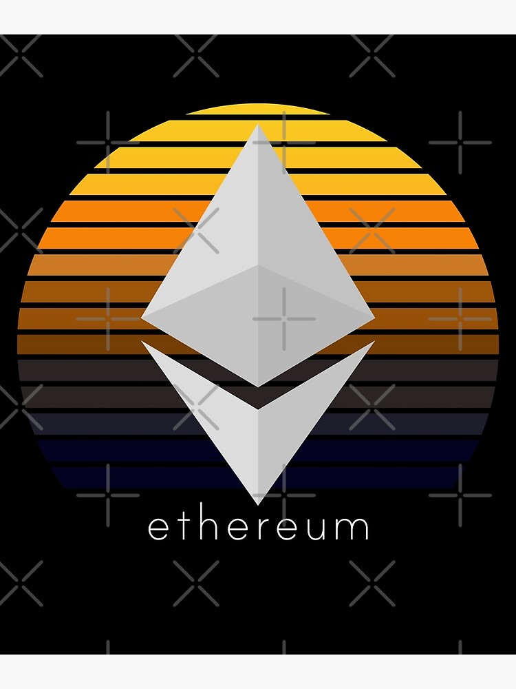 "Dark Ethereum Sunset Design" Art Print for Sale by Bitcoin-Fashion ...