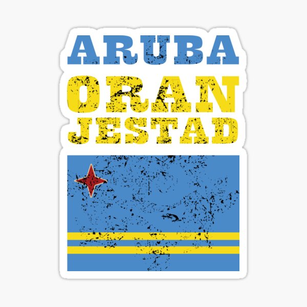 "Flag of Aruba" Sticker for Sale by KewaleeTee | Redbubble