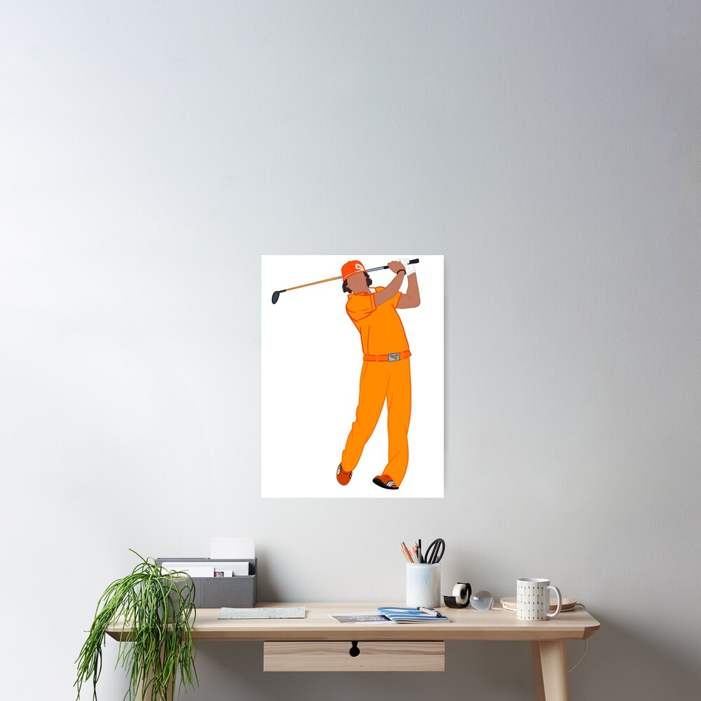 "Rickie Fowler Signature Orange" Poster for Sale by eylehcar | Redbubble