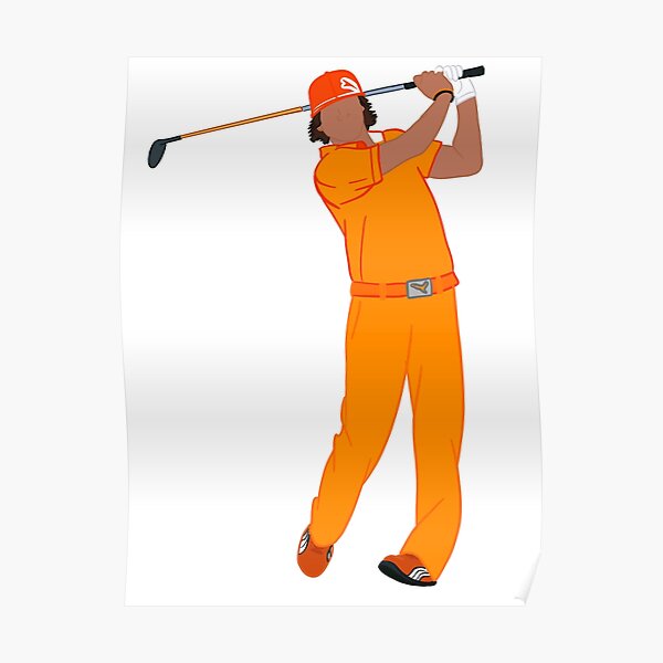 "Rickie Fowler Signature Orange" Poster for Sale by eylehcar | Redbubble