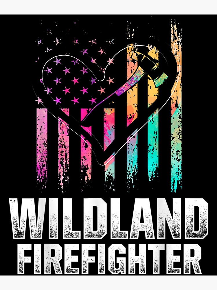 "Wildland Firefighter Learning Firefighting Fireman " Poster for Sale ...