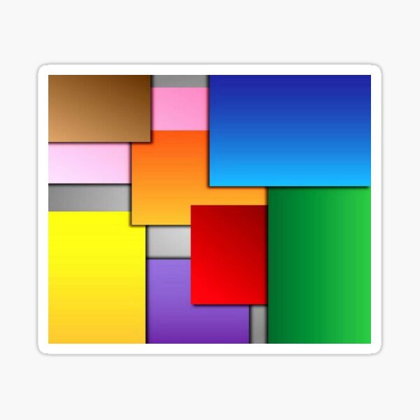 "bright color" Sticker for Sale by nurhaan173 | Redbubble