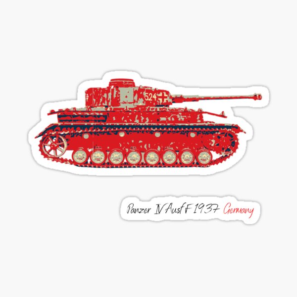 "Panzer IV Ausf F 1937 (Germany)" Sticker for Sale by TheIronHorse ...