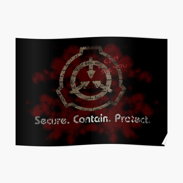 "SCP Bloody design" Poster by Deuml | Redbubble