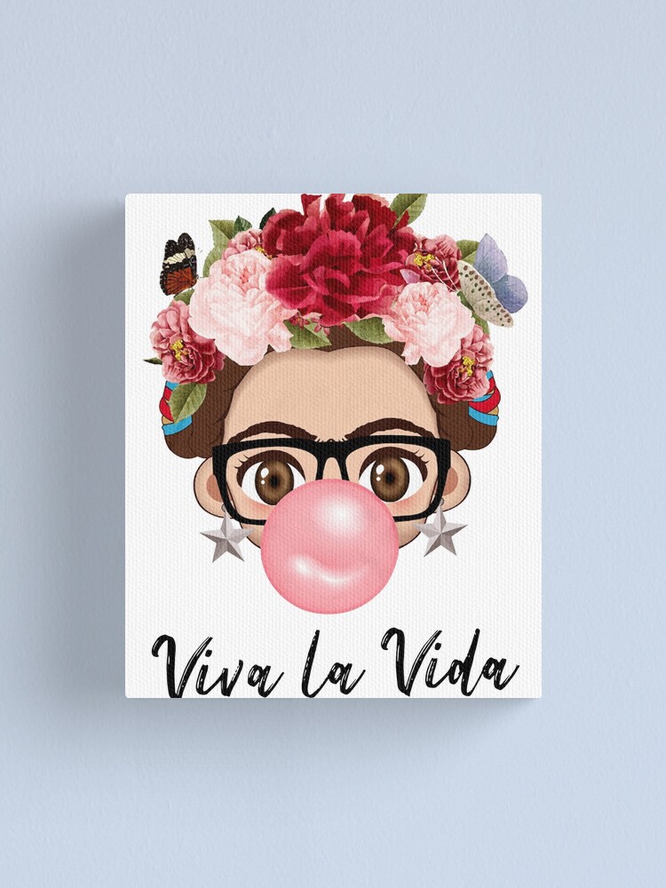 "VIva balloon Frida Kahlo painter art for fans" Canvas Print for Sale ...