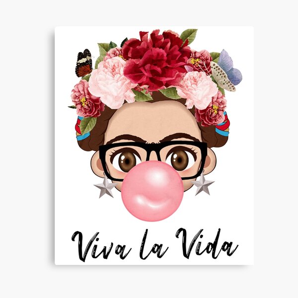 "VIva balloon Frida Kahlo painter art for fans" Canvas Print for Sale ...
