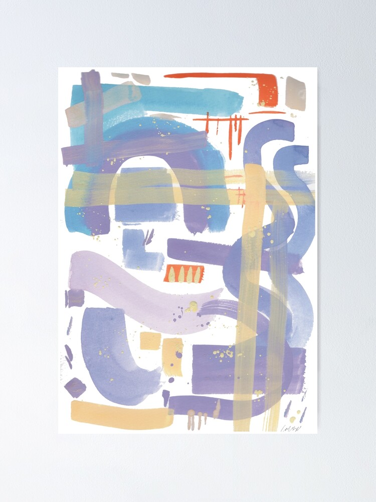 "Joyful Abstract " Poster by ColleenBeersArt | Redbubble