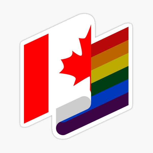 "Pride flag Canada LGBT " Sticker for Sale by Msmelaniedesign | Redbubble