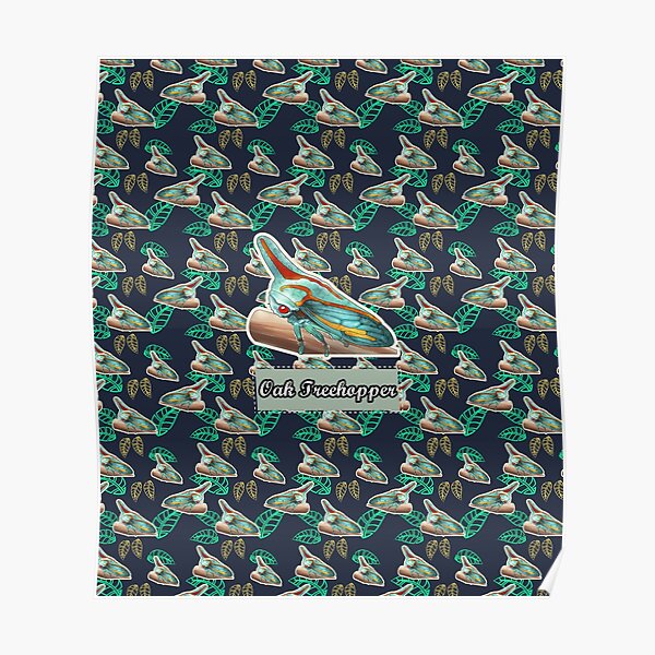 "OAK TREEHOPPER INSECT" Poster by Electrical277 | Redbubble