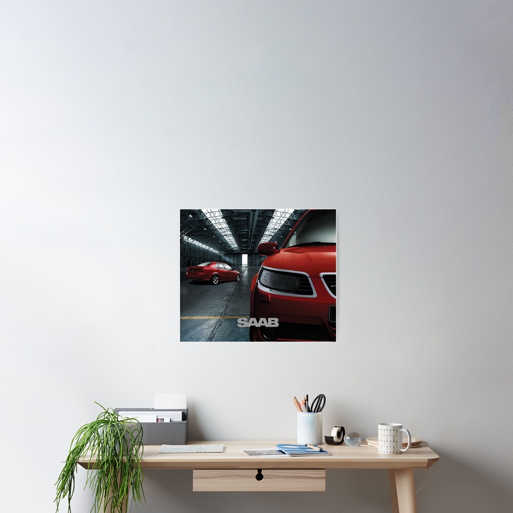 "SAAB Jet Inspired" Poster for Sale by saabatomic | Redbubble