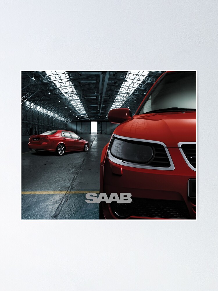 "SAAB Jet Inspired" Poster for Sale by saabatomic | Redbubble