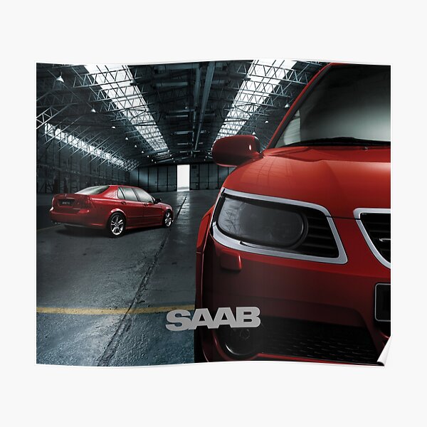 "SAAB Jet Inspired" Poster for Sale by saabatomic | Redbubble