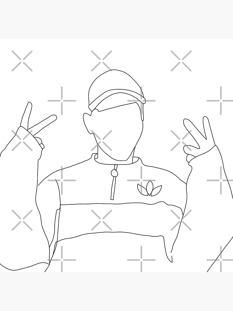 "Louis Outline" Poster by tamster1 | Redbubble