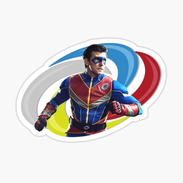 "Captain Man - Ray - Logo" Sticker for Sale by Linneke | Redbubble
