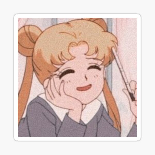 "little smiling amine girl" Sticker for Sale by WAllYE1 | Redbubble