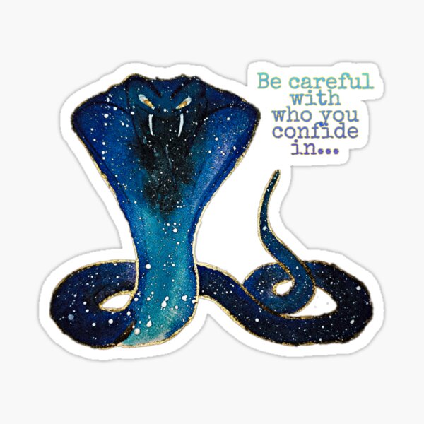 "Cobra Snake - Fake Friends" Sticker by palak28 | Redbubble
