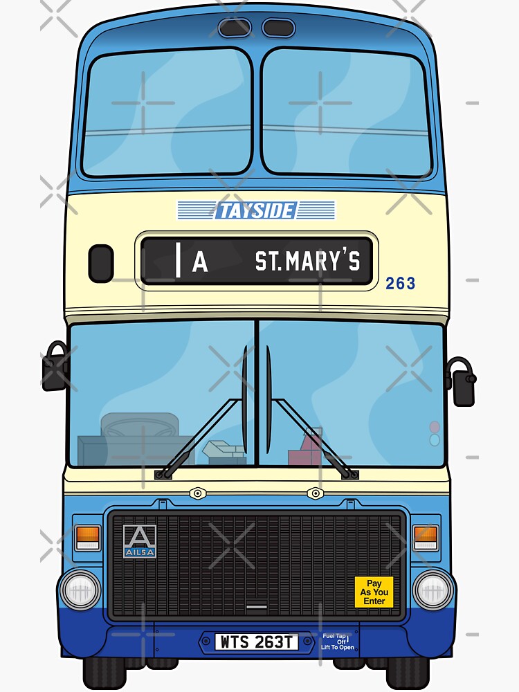 "Tayside Public Transport Ailsa Bus 263 WTS263T Dundee 80s 90s ...