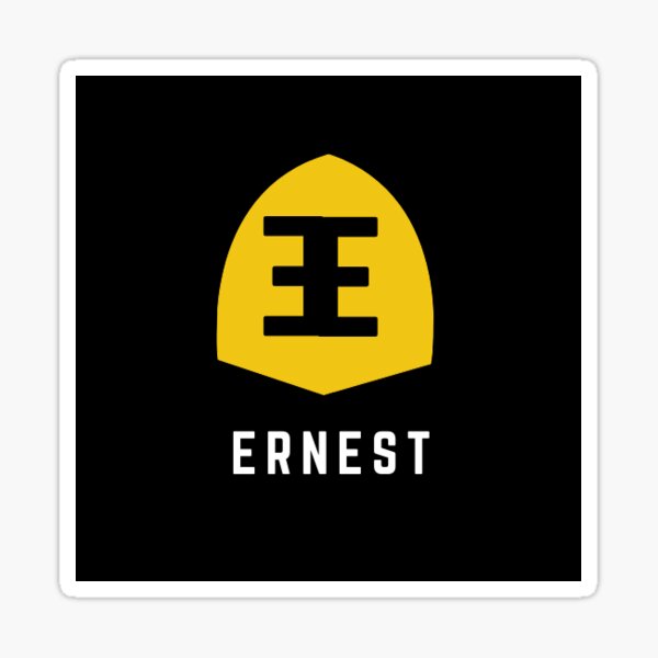 "Logo Ernest" Sticker by VandalXO | Redbubble