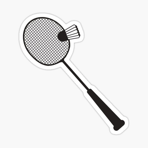 "Badminton Player Minimalist Design" Sticker for Sale by ladrianap ...