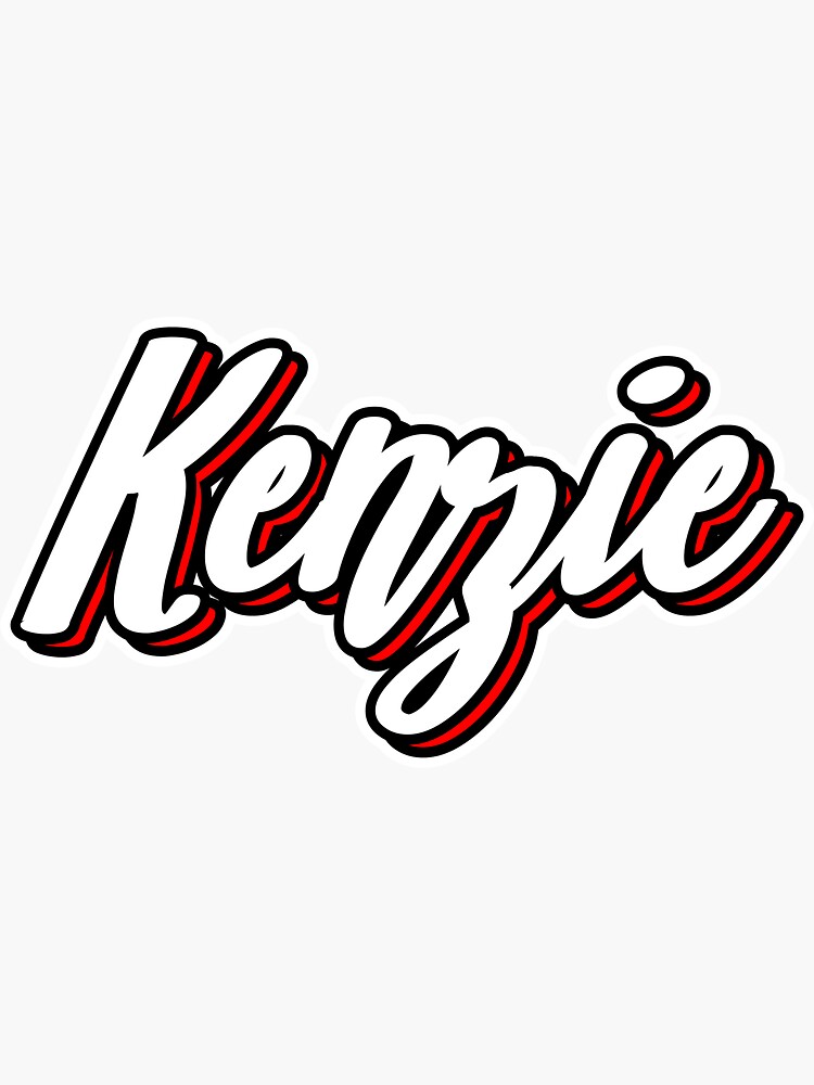 Pegatina «Nombre de Kenzie - diseño con letras a mano» de sulies ...