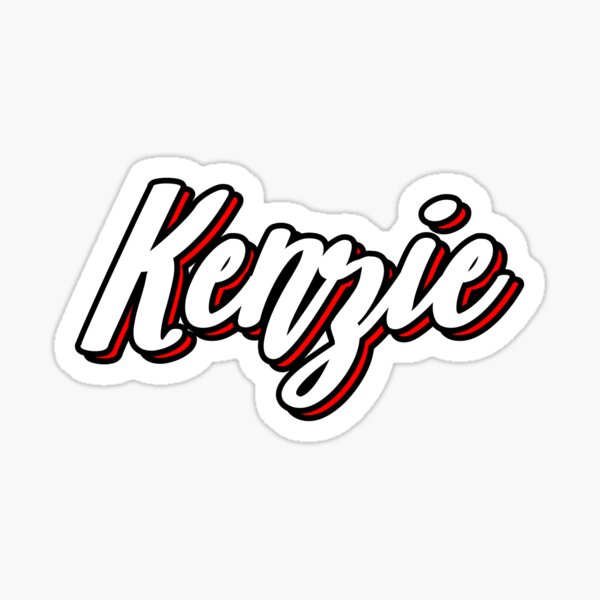 Pegatina «Nombre de Kenzie - diseño con letras a mano» de sulies ...