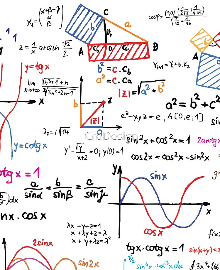 "Mathematics Formulas Numbers " iPad Case & Skin for Sale by CroDesign ...
