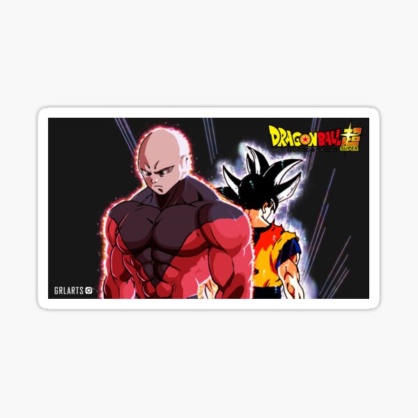 "Jiren and Goku" Sticker by grlarts | Redbubble