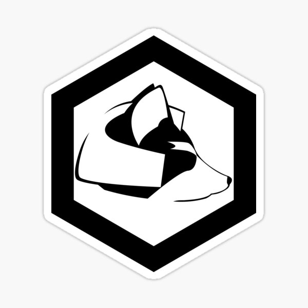 "Melee Hell Fox Head" Sticker by actuallypokesie | Redbubble