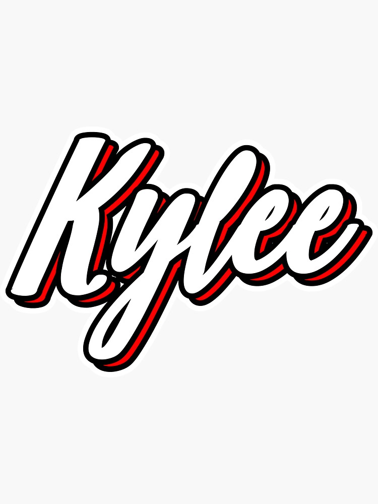 "Kylee first name - hand lettered design" Sticker by sulies | Redbubble