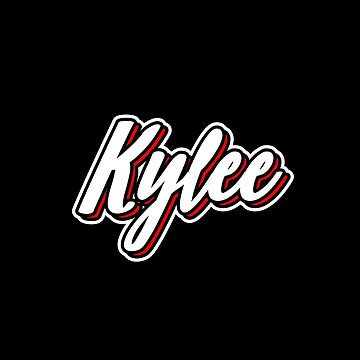 "Kylee first name - hand lettered design" Sticker by sulies | Redbubble
