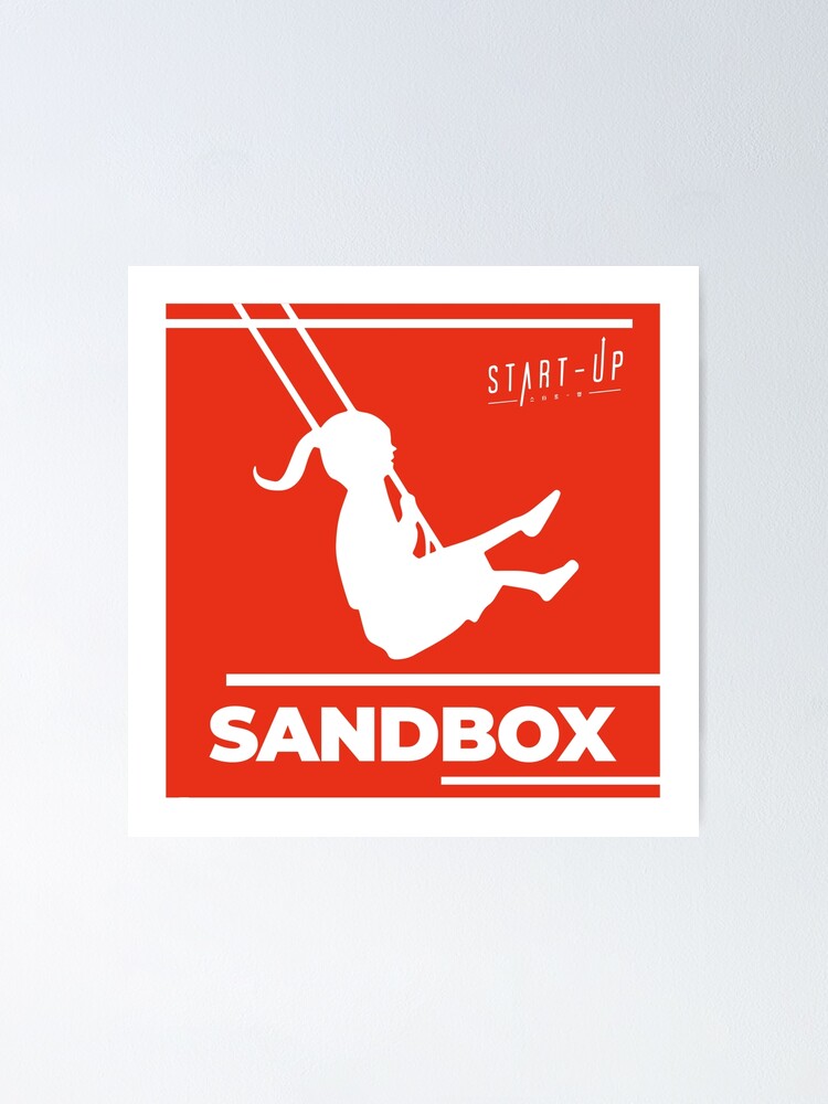 "Start-Up (스타트업) Kdrama - Sandbox logo startup" Poster for Sale by ...