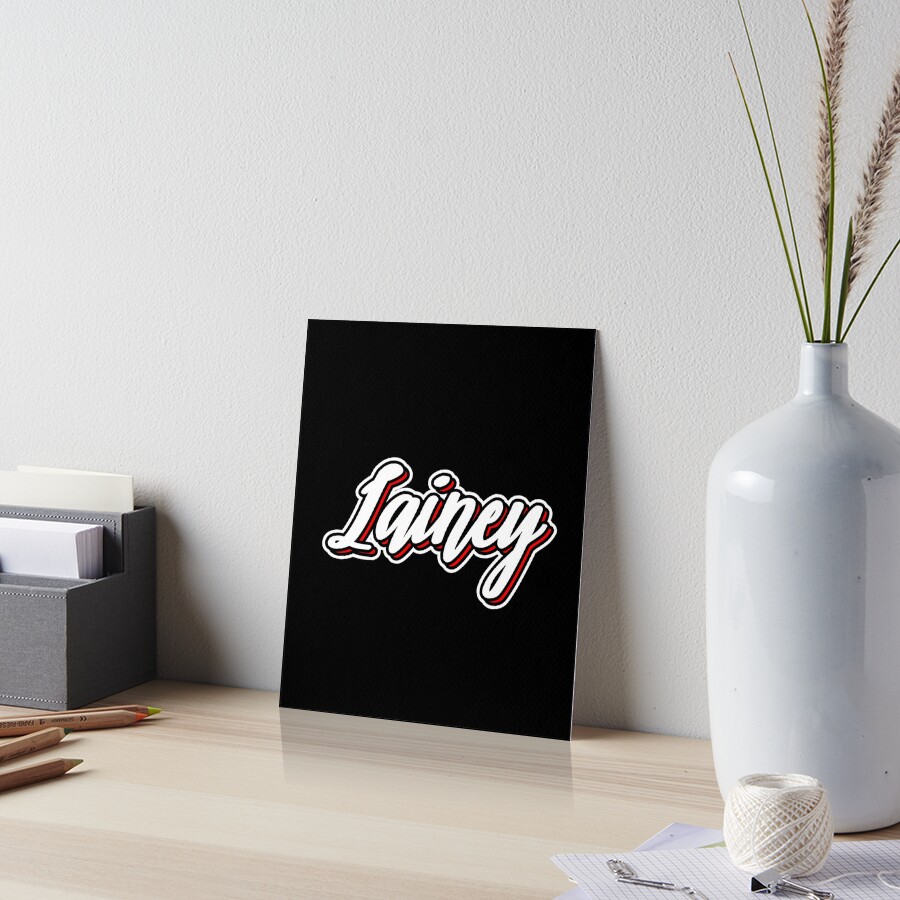 "Lainey first name - hand lettering design" Art Board Print by sulies ...