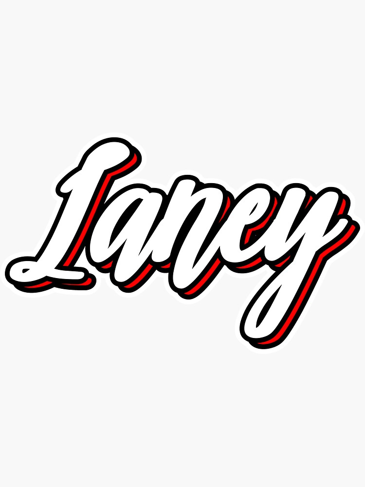 "Laney first name - hand lettering design" Sticker for Sale by sulies ...