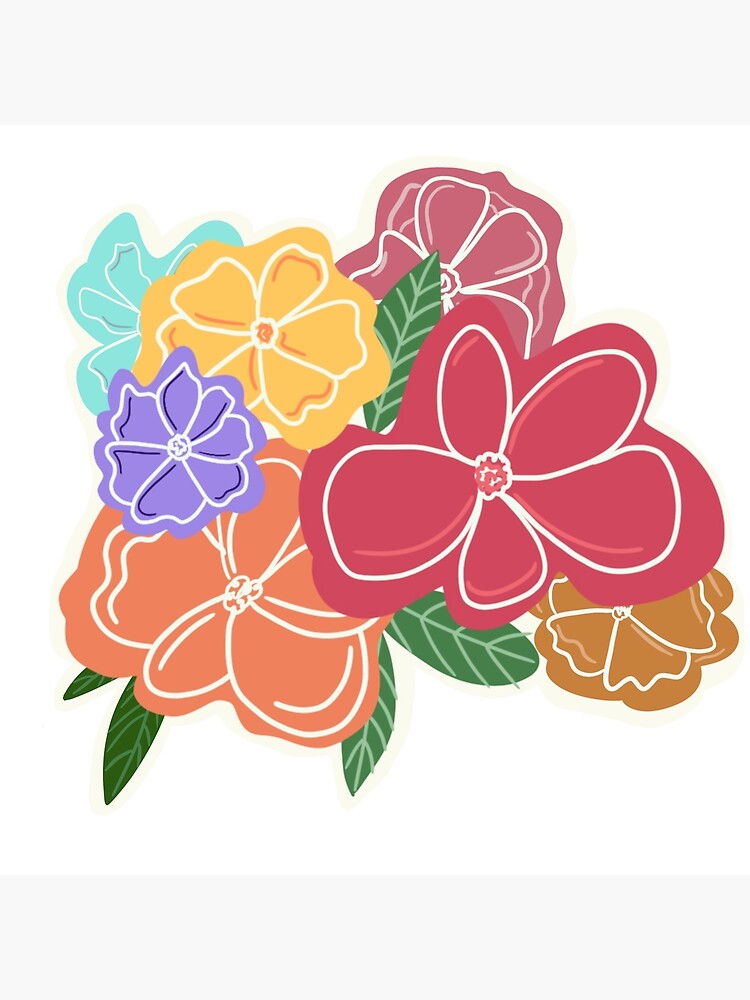 "Flower Power Multi Color" Poster by Tylerlea | Redbubble