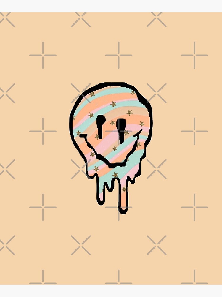 "Pastel star drippy face" Poster by Als10806 | Redbubble