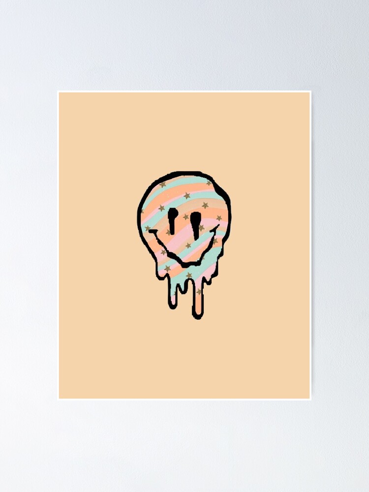 "Pastel star drippy face" Poster by Als10806 | Redbubble