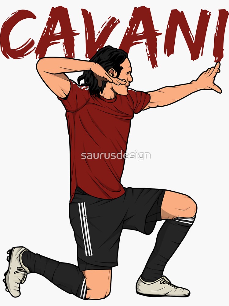 "Edinson Cavani" Sticker for Sale by saurusdesign | Redbubble