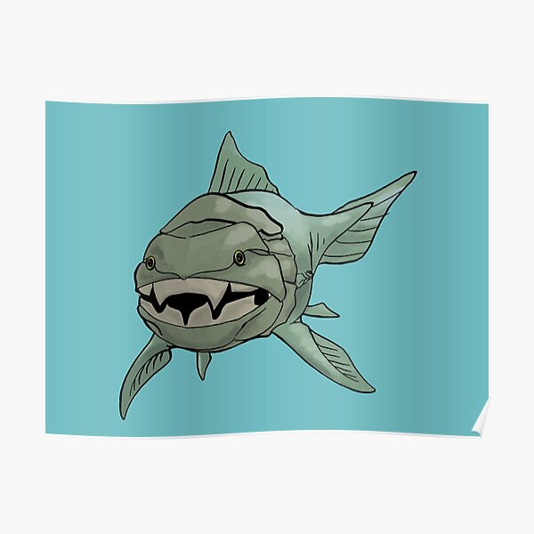 "Dunkleosteus" Poster by silverman00 | Redbubble