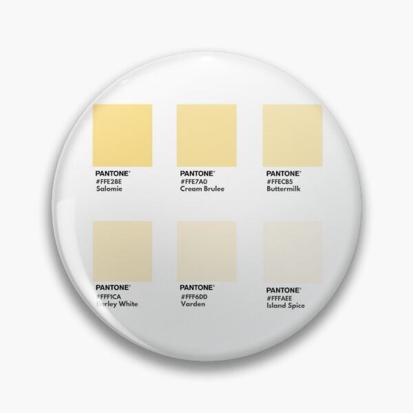 "Pastel yellow palette pantone color swatch" Pin for Sale by ...