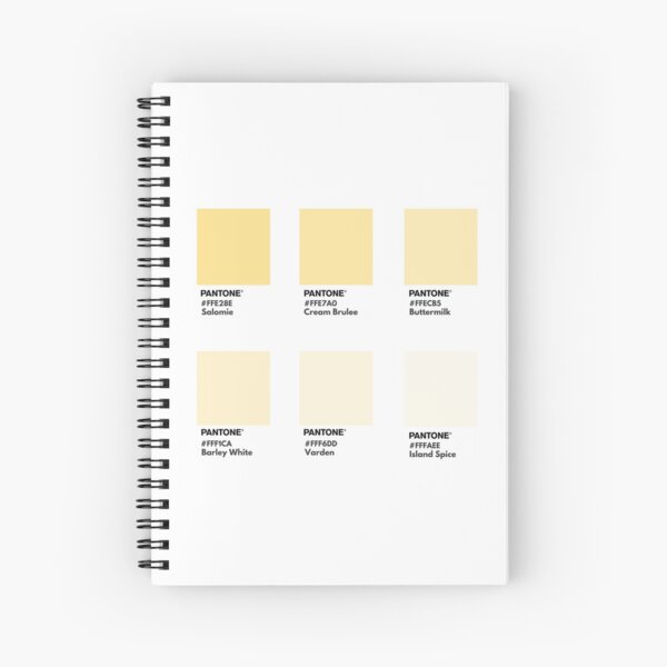 "Pastel yellow palette pantone color swatch" Journal for Sale by ...