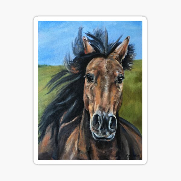 "Galloping Horse" Sticker for Sale by archiesgirl | Redbubble