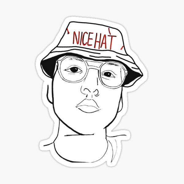"OFFICIAL LOGO FACE" Sticker for Sale by NICEHAT | Redbubble
