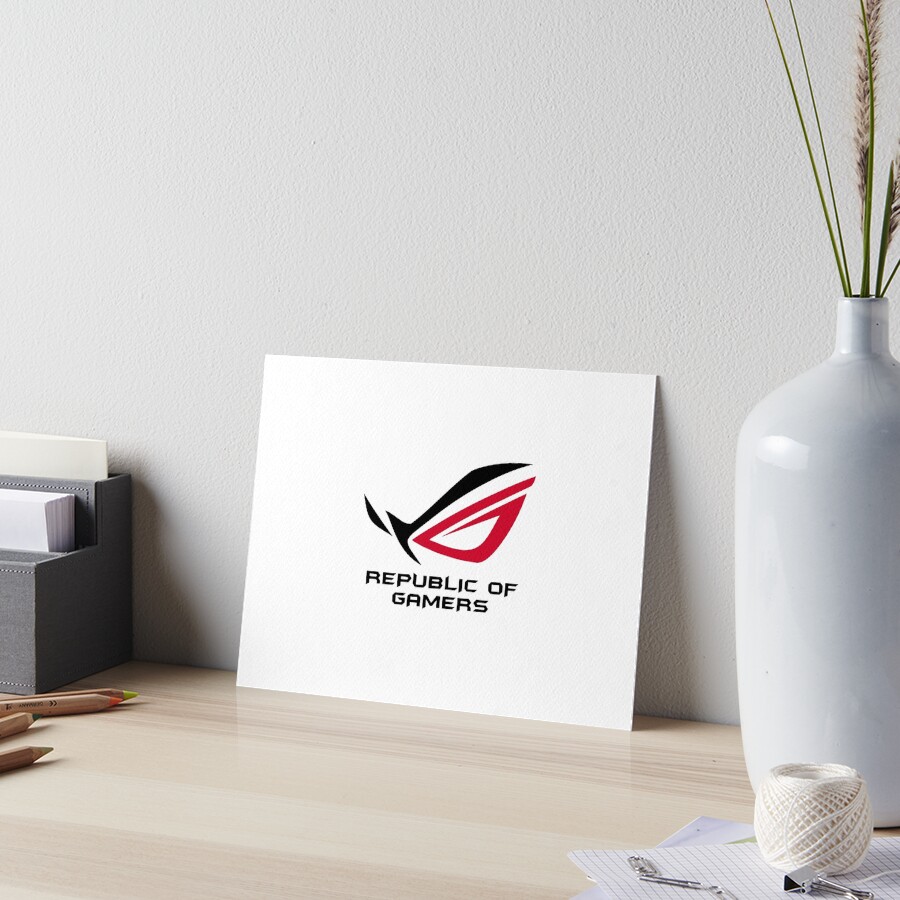 "GAMING-ROG Logo 3D asus" Art Board Print for Sale by cedricstark ...