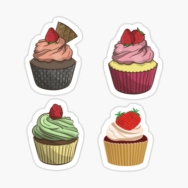 "Paris pastries sticker pack" Sticker for Sale by Nyanko-Sempai | Redbubble