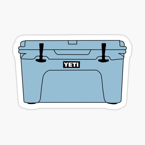 "Blue Yeti Cooler" Sticker by jessnorm17 | Redbubble