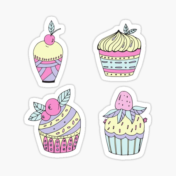 "Pastel pastries sticker pack" Sticker for Sale by Nyanko-Sempai ...